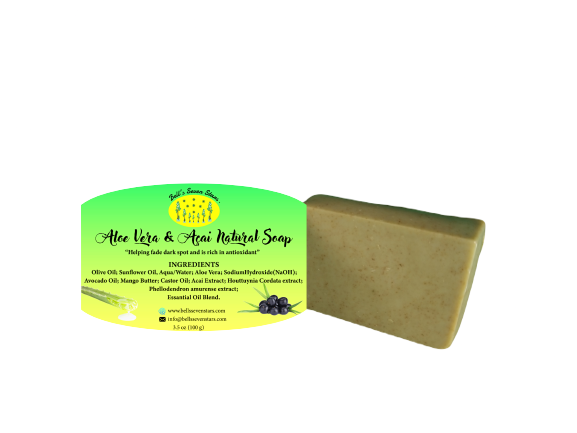 Aloe Vera & Açai Natural Soap – Bell's Seven Stars INC.