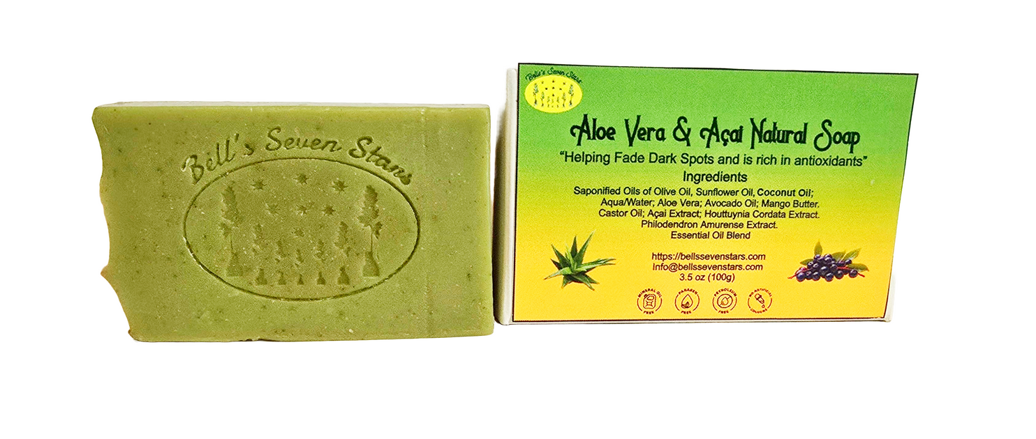 Aloe Vera & Açai Natural Soap – Bell's Seven Stars INC.